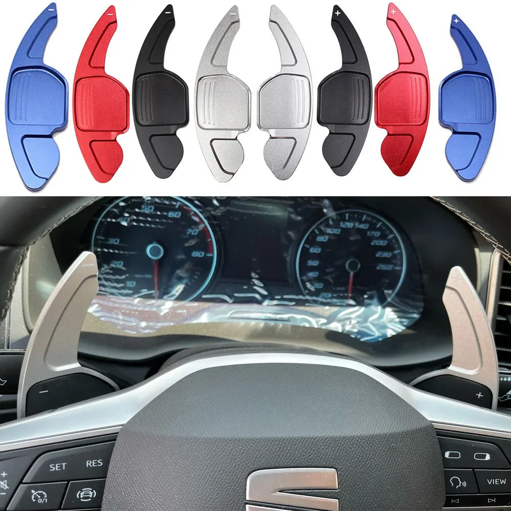 2pc-Aluminum-Shifter-Paddle-Steering-Wheel-Extension-Shift-DSG-Stickers ...