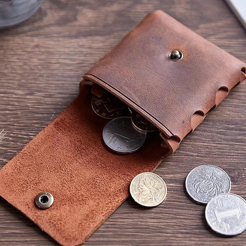 Monedero-de-cuero-genuino-100-para-hombres-y-mujeres-monedero-Vintage ...