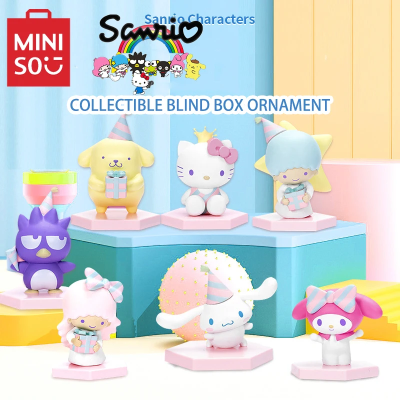 Genuine-MINISO-Sanrio-Blind-Box-Decoration-Hello-Kitty-My-Melody-Doll-Model-Kawaii-Desktop ...