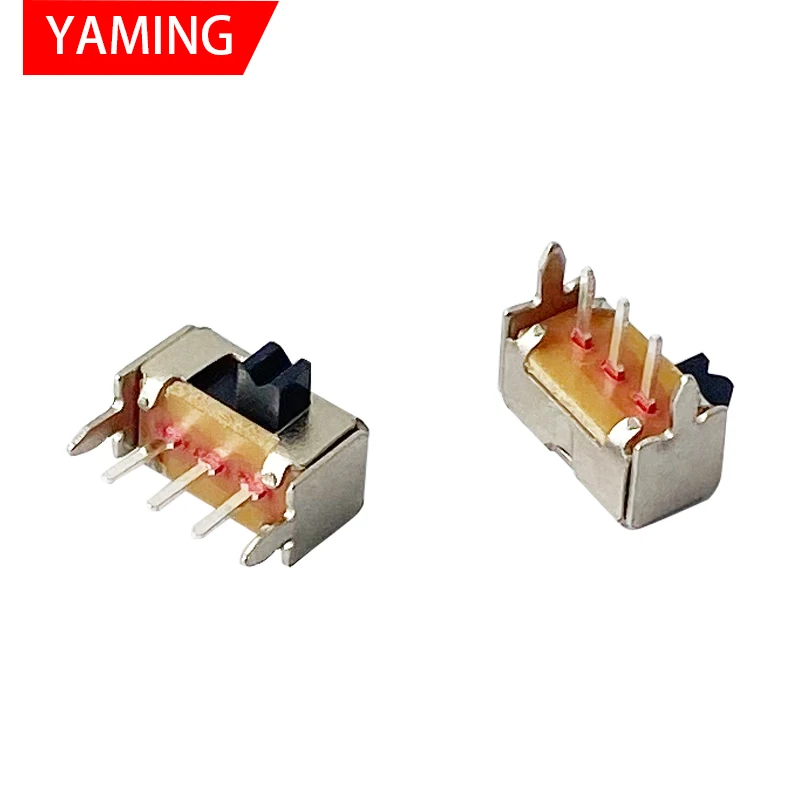 50pcs-Two-Positions-3-Pins-Tact-Toggle-Switch-Black-Side-Single-Pole ...