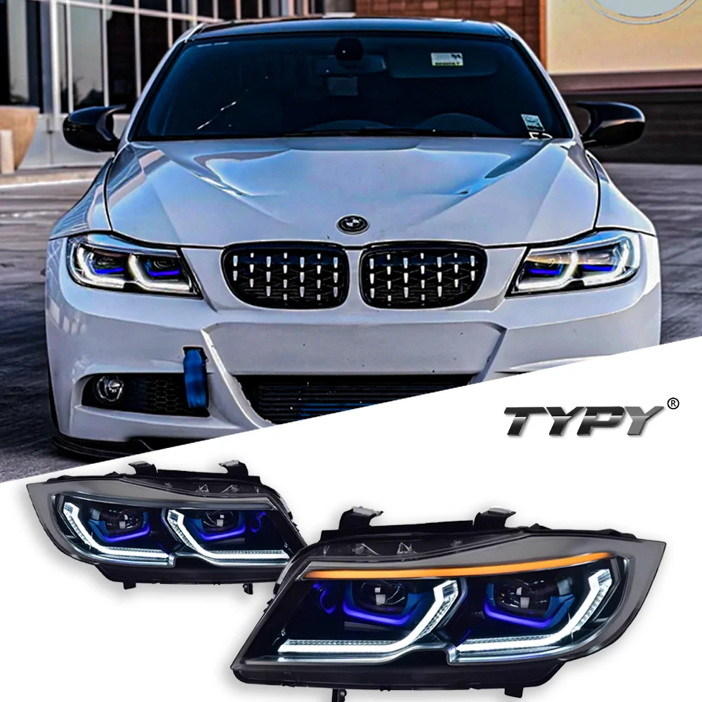 TYPY Car For BMW 3 Series E90 Headlight 2005-2012 Upgrade Modified to ...