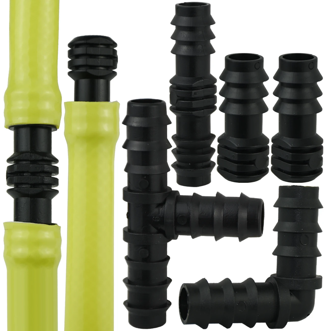 KESLA-10pcs-16mm-End-Plug-Tee-Elbow-for-Drip-Irrigation-1-2-PE-Pipe ...