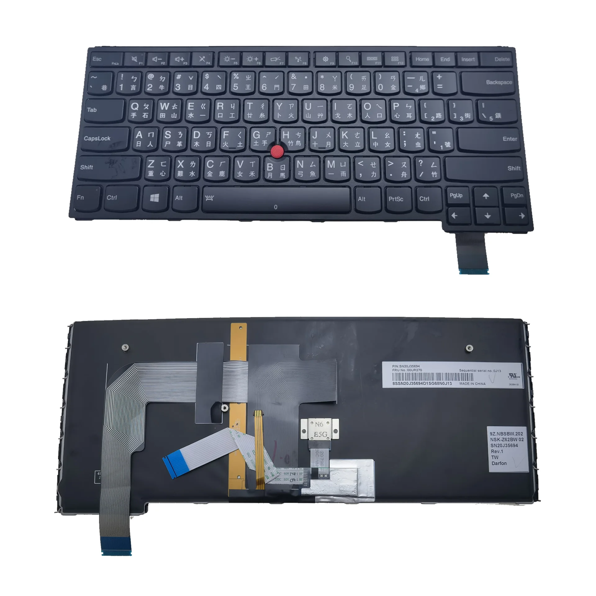 New Taiwan Laptop Backlit Keyboard For Lenovo Thinkpad Yoga 460 P40 ...