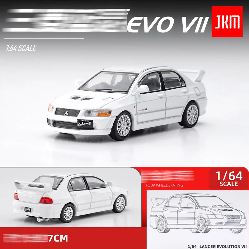JKM-1-64-EVO-VII-Model-Car-Lancer-Evolution-7-Vintage-JDM-Diecast ...