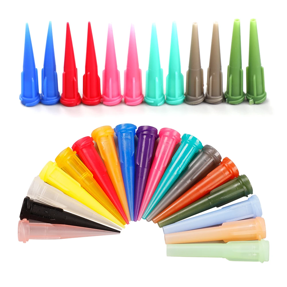 100pcs-10-30G-30mm-TT-Plastic-Tapered-Pinhead-Liquid-Dispenser-Needles ...