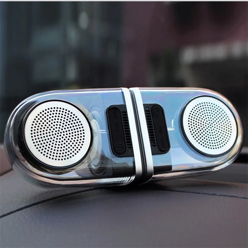 Transparente-magn-tico-sem-fio-Bluetooth-alto-falante-canal-esquerdo-e ...