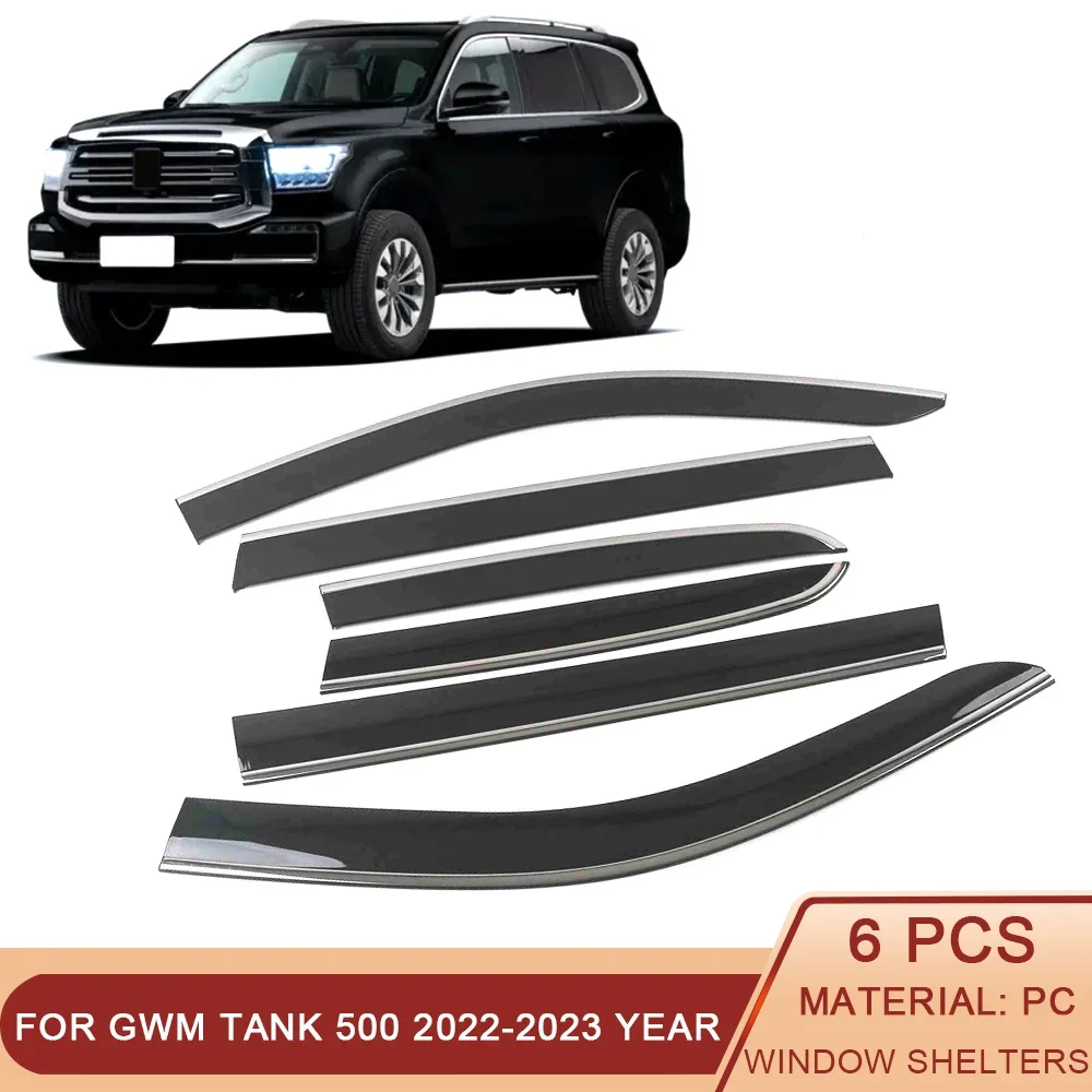 For-GWM-Tank-500-2022-2023-Car-Window-Sun-Rain-Shade-Visors-Shield ...