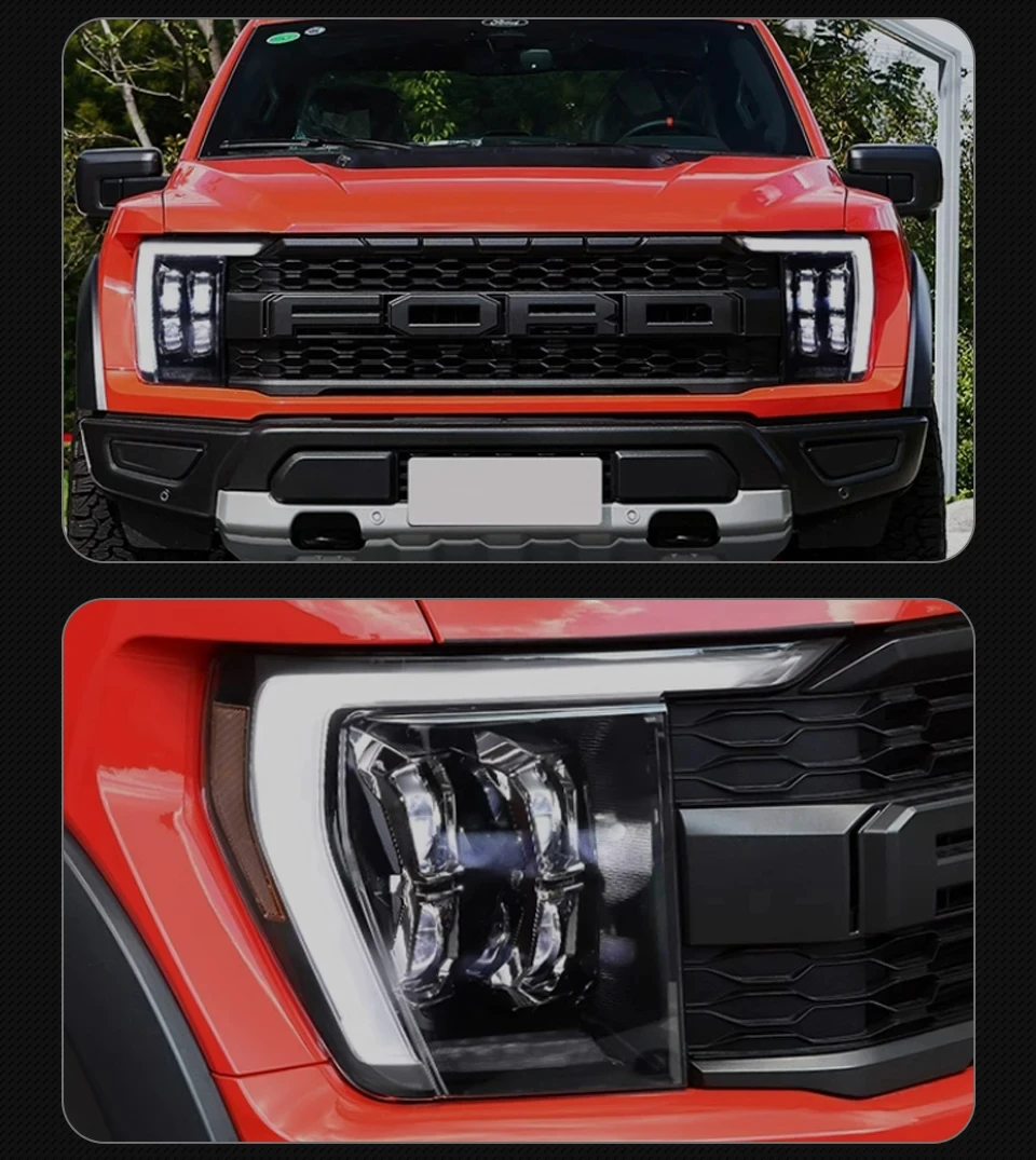 Ford F-150 Raptor LED Headlight 2021-2023 Headlights F150 DRL Turn ...