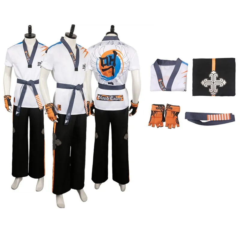 Tekken-8-Hwoarang-Cosplay-Costume-Adult-Men-Fantasy-Top-Pants-Belts ...