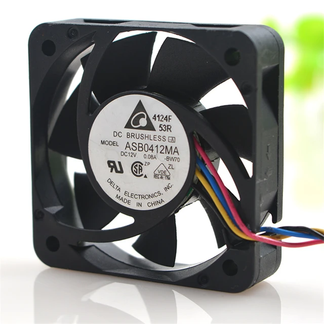 original ASB0412MA 12V 0.08A 4CM 4010 ultra-thin 4-wire PWM switch mute cooling fan - Onestopfan.com