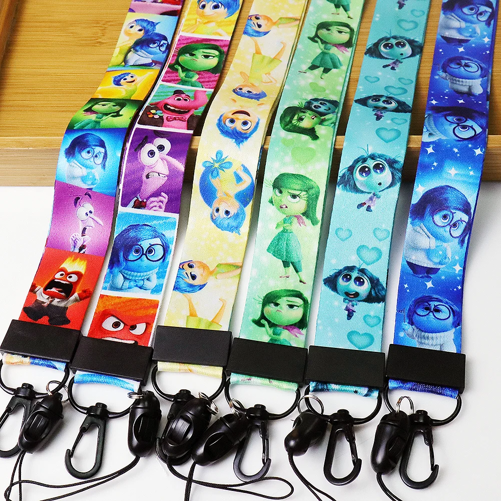 inside-out-2-Credential-Holder-Lanyards-Keychain-Cartoon-Movie-Lanyards ...
