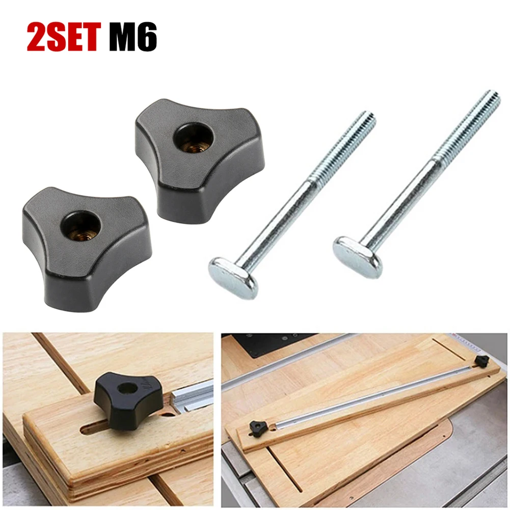2 Készlet T-Track Csavar És Anya M6 Famegmunkáló Szerszám Jigs ...