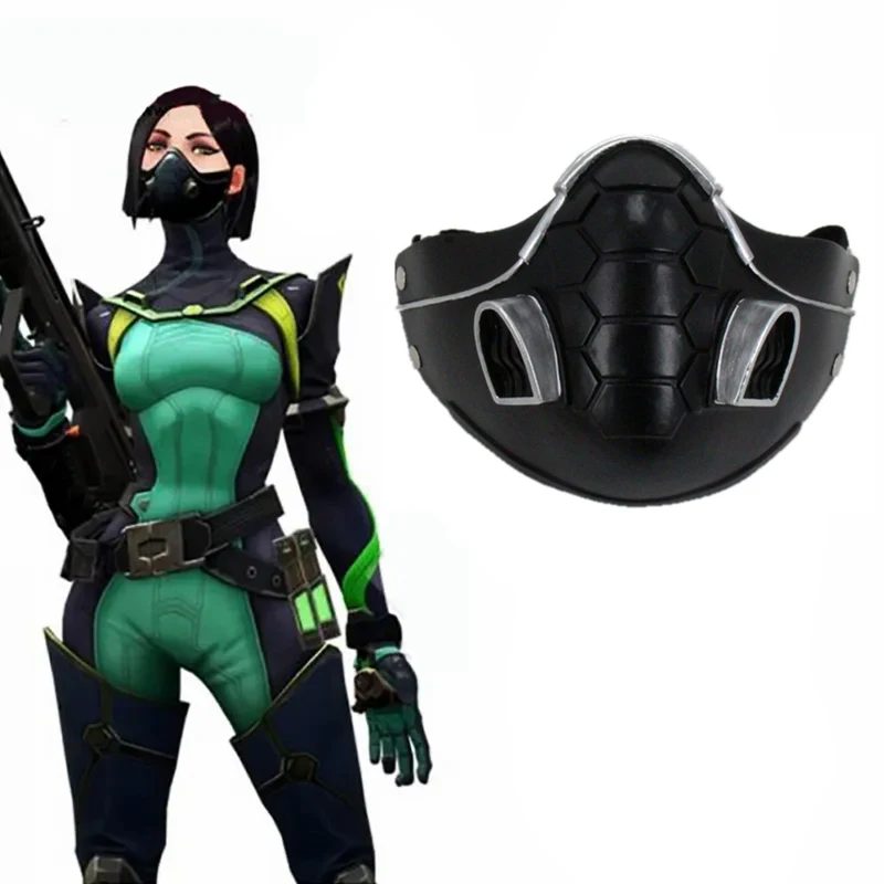 Viper Cosplay Mask for Valorants Game Controller Resin Viper Face Mask ...