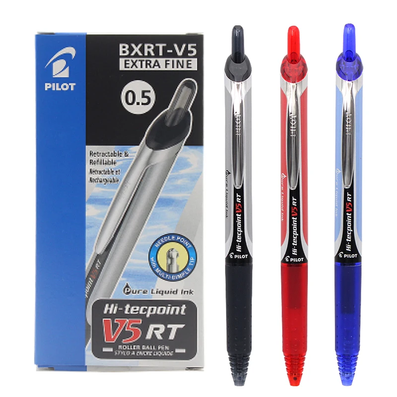 PILOT-BXRT-V5-Retractable-Gel-Pens-Set-0-5mm-Extra-Fine-Lapices-Kawaii ...