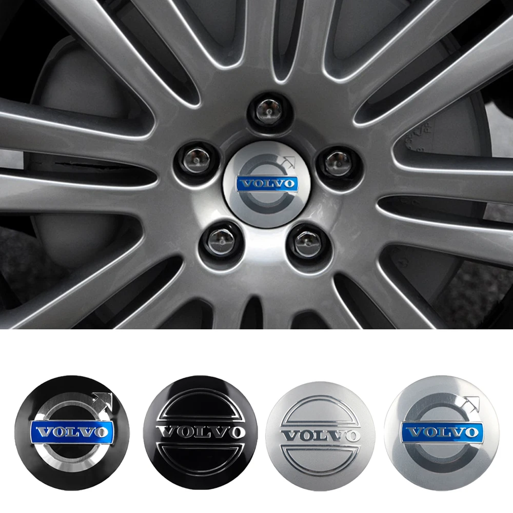 4Pcs-56mm-Car-Wheel-Center-Hub-Caps-Badge-Stickers-For-Volvo-C30-C40 ...