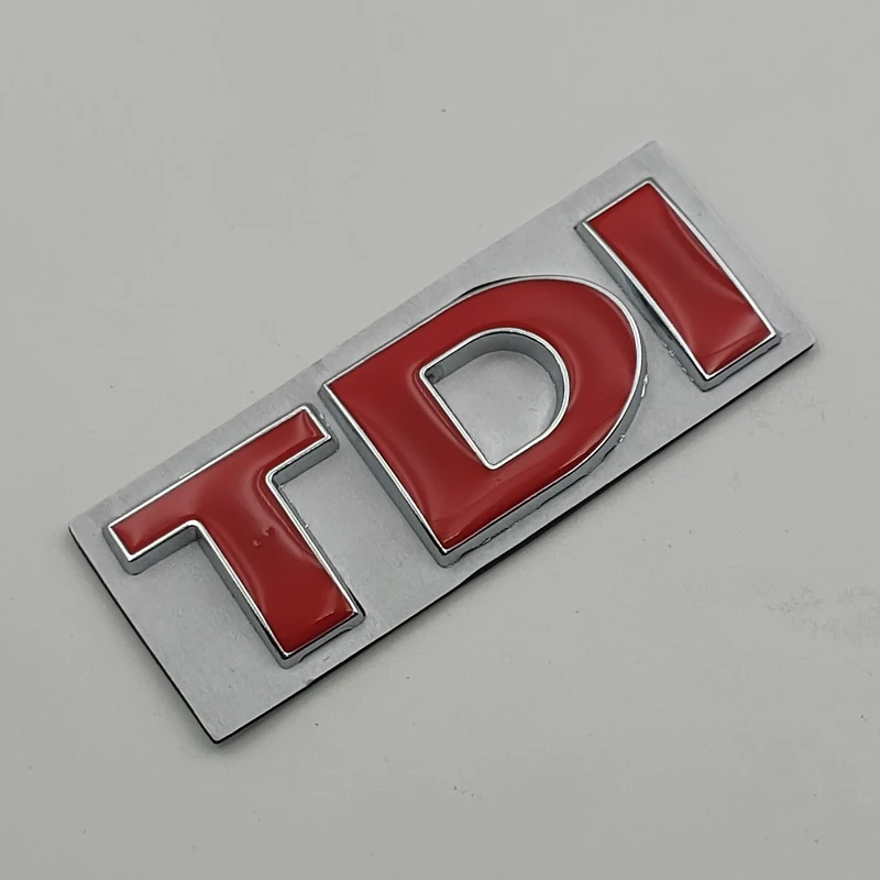 3D Metallchrom TDI Emblem Aufkleber Auto Trunk Abzeichen