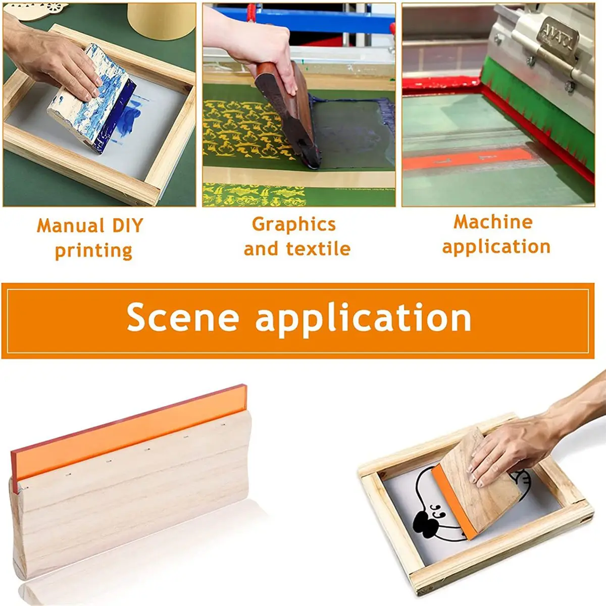 Screen Printing Squeegee Graphic