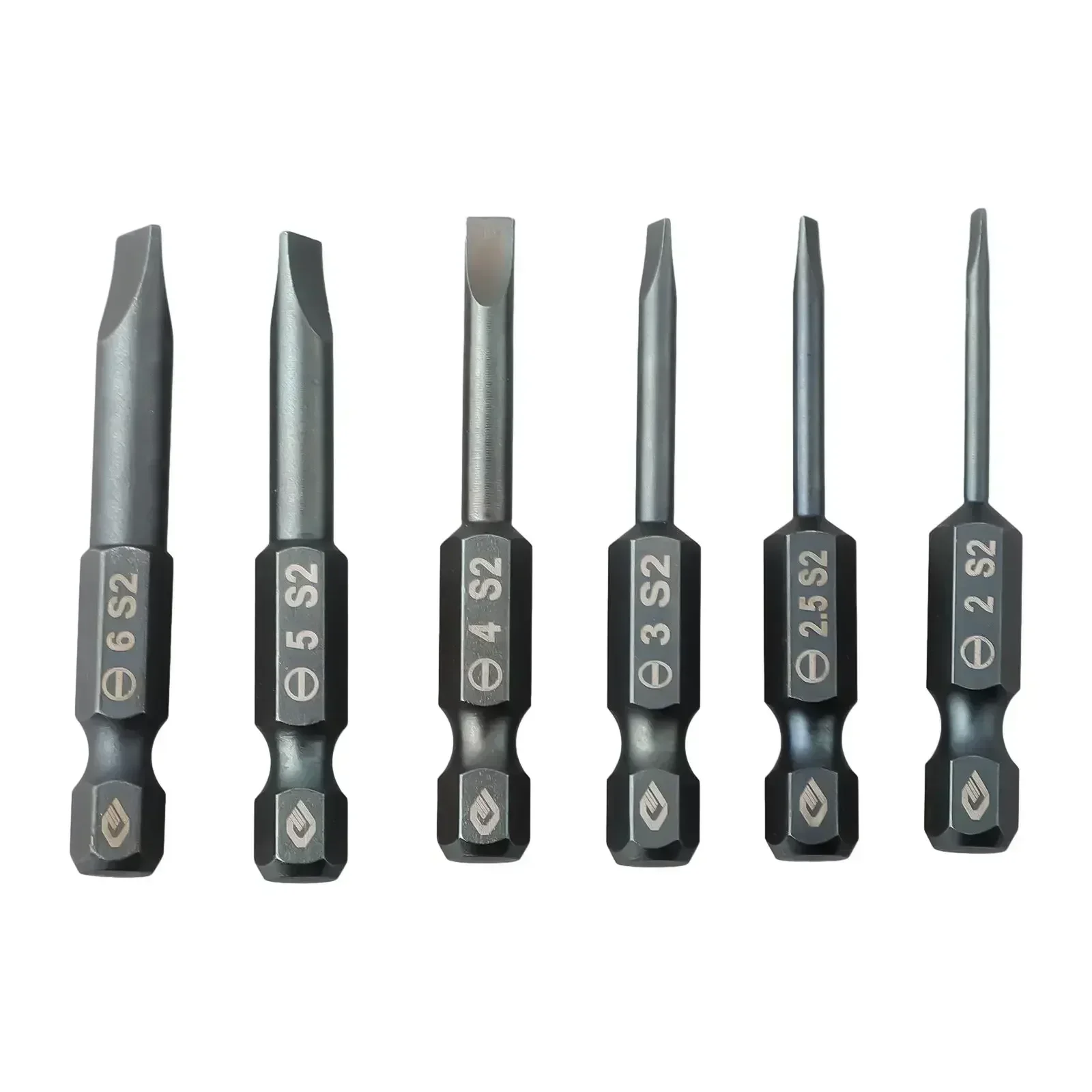 1pc 50mm Slotted Screwdriver Bit Magnetic Flat Head SL2.0 SL2.5 SL3.0 ...