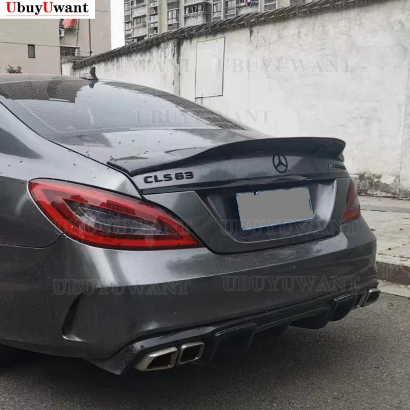 W218-Carbon-Fiber-Rear-Trunk-Boot-Spoiler-For-2012-2018-CLS-Class ...