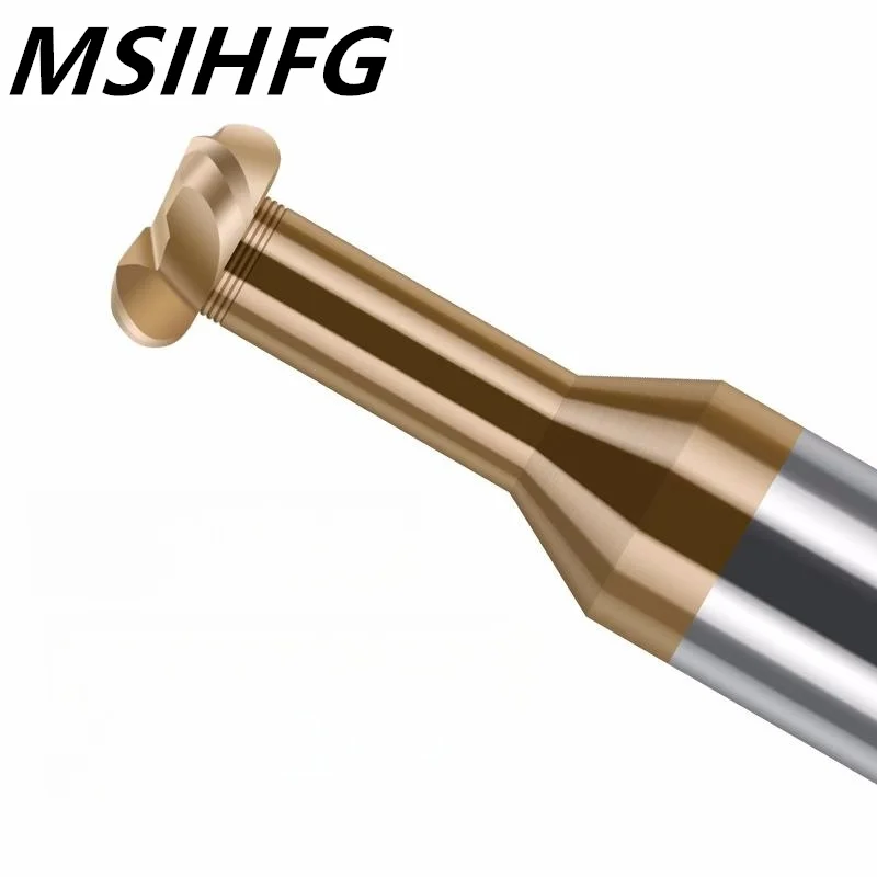 HRC55-Arc-T-Shaped-Milling-Cutter-Lollipop-End-Mill-Ball-Slot-Endmill ...