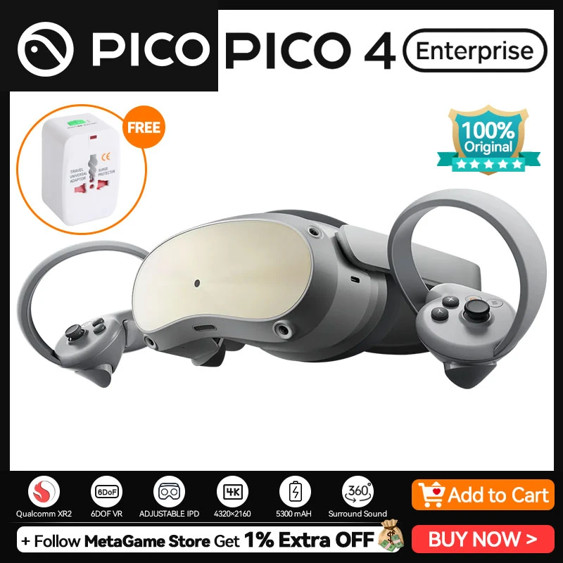Pico 4 Enterprise Commercial 6dof All-in-one Vr Headset Pico 4e Virtual Reality Headset 256 Gb ...