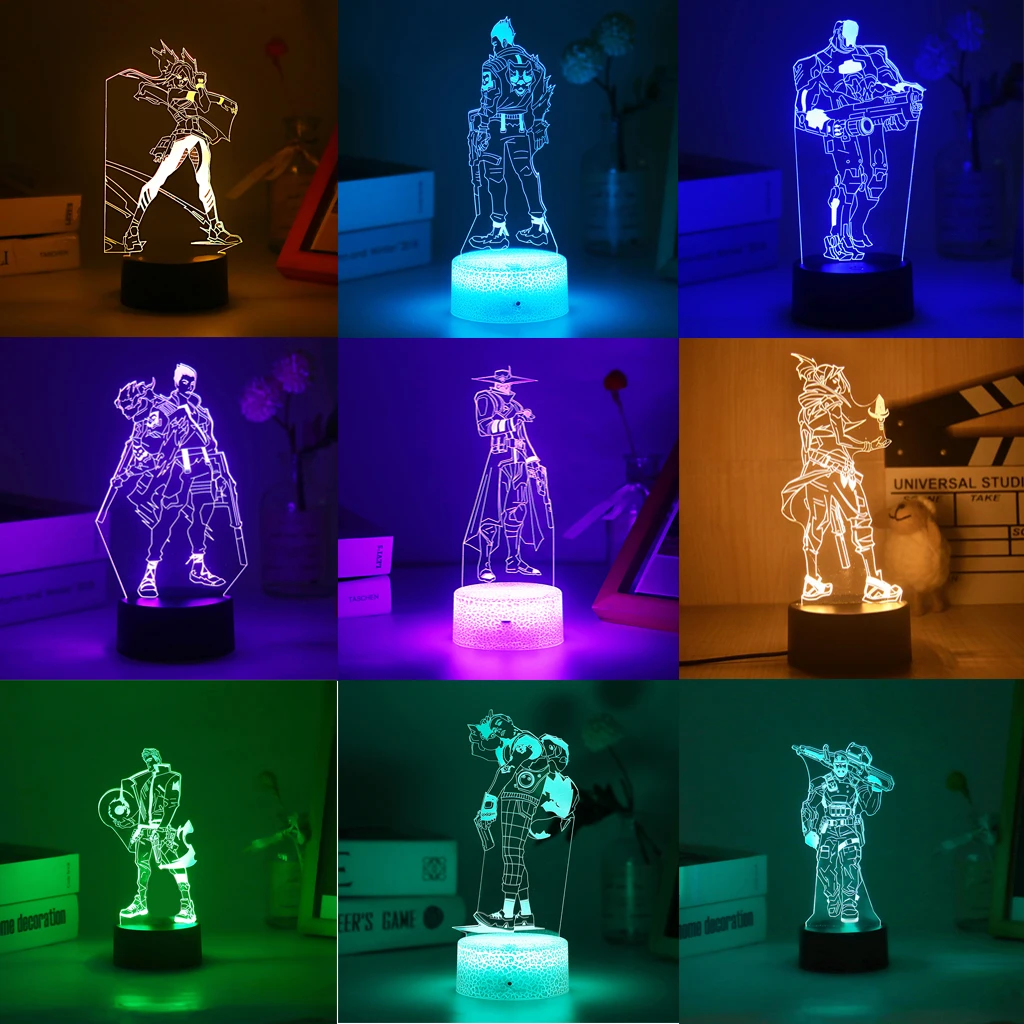 3D-Led-Home-Lamp-Valorant-Omen-Reyna-Neon-Gekko-Night-Light-For-Kid ...