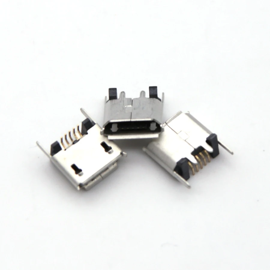 50pcs-Micro-mini-USB-jack-socket-charging-Port-Dock-for-ZX80-B-5P-MICRO ...
