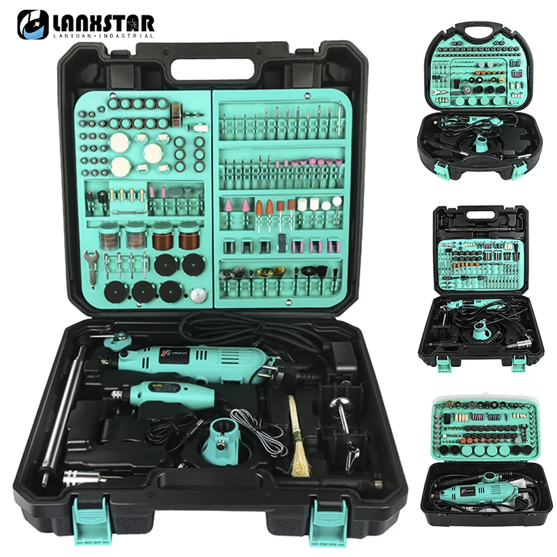 110V-220V-Power-Tool-Electric-Mini-Drill-Combo-Kit-Hand-Drill-Grinder ...