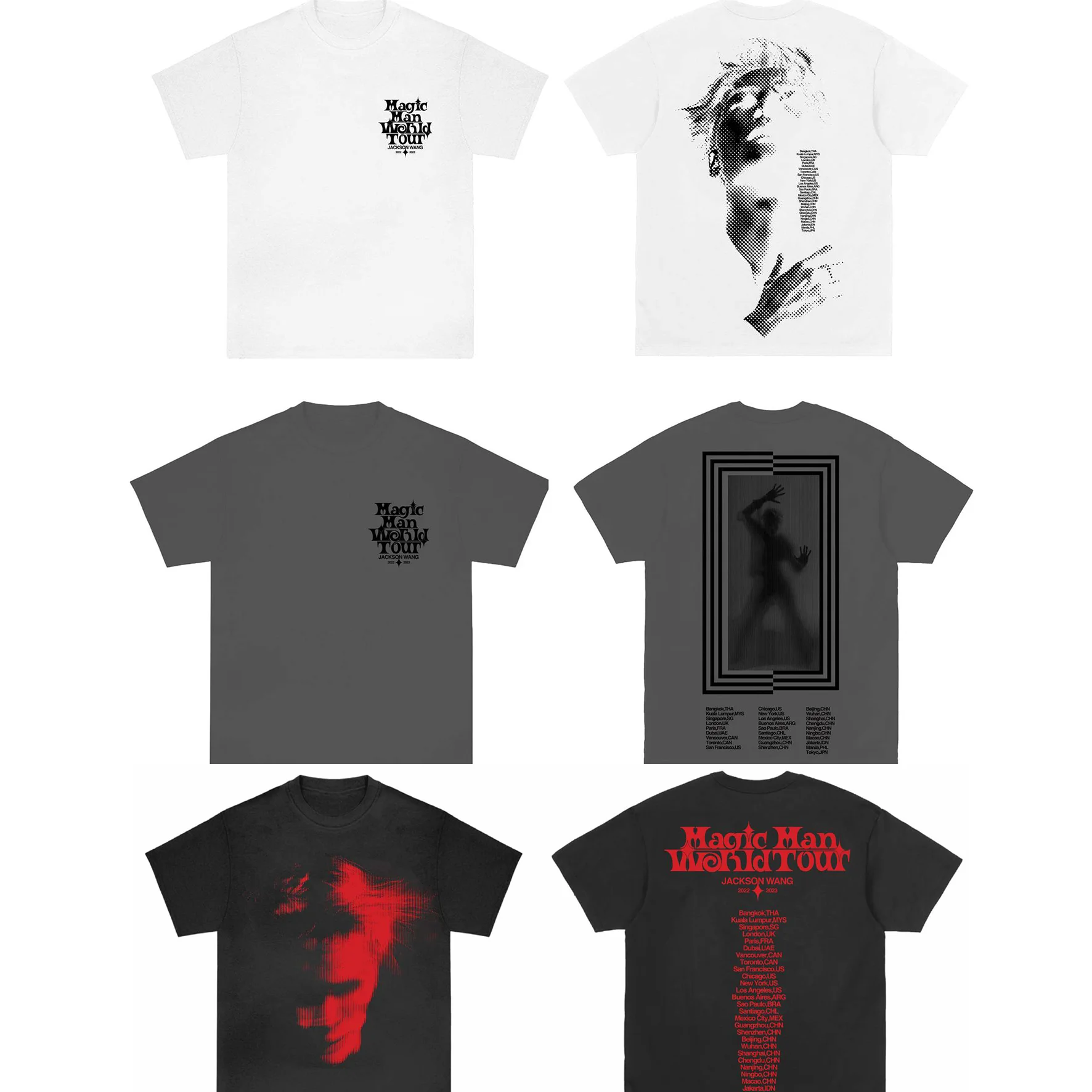 Jackson-Wang-Magic-Man-World-Tour-Merch-T-Shirt-O-Neck-Short-Sleeved ...