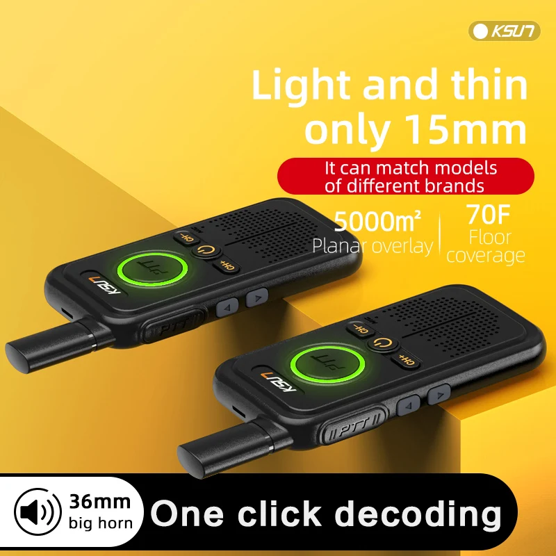 Frequency Scanner Walkie Talkie Rechargeable Usb Mini Ultra Thin ...