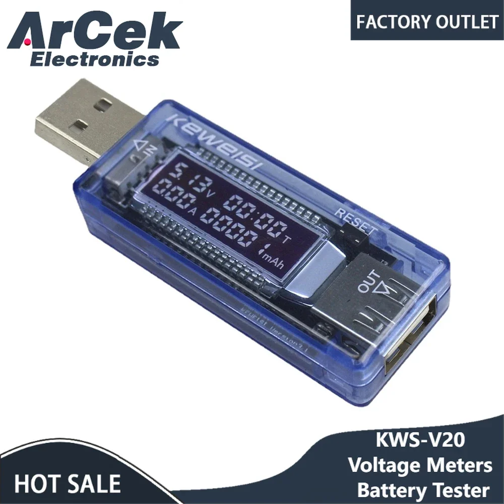 KWS-V20-Voltage-Meters-Voltmeter-Current-Voltage-Capacity-Battery ...