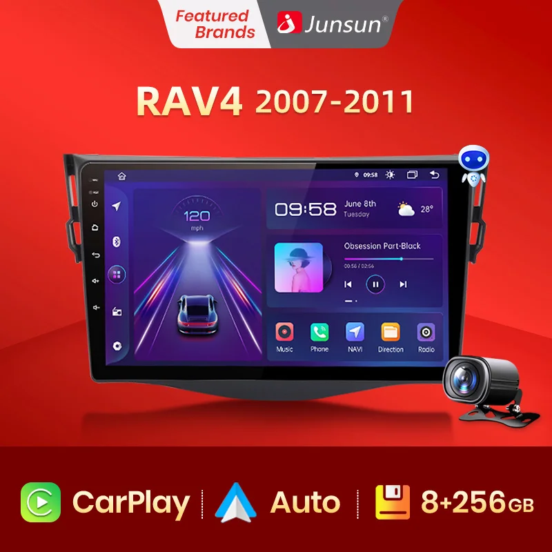 Junsun Radio Multimedia V1 Pro con GPS para coche, Radio con ...