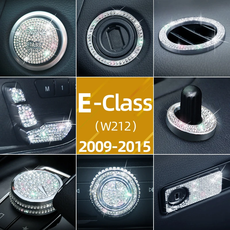 Automotive Interior Renovation Diamond Complete Set Decoration For Mercedes-Benz W212 refitted ...