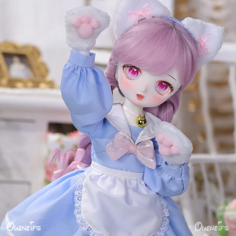 BJD Doll Naiko 1/4 Meow Gloves and Jingle Bell Tail Decorative Style ...