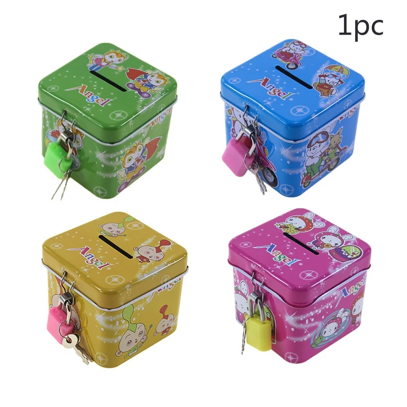 NICEFurniture-Cute-Cartoon-Piggy-Bank-Safe-Money-Box-with-Lock-Key ...