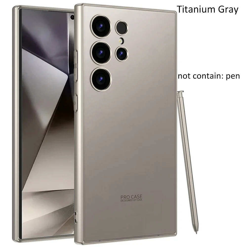 Titanium-Grey-Skin-Feeling-AG-Phone-Cases-For-Samsung-Galaxy-S24-Ultra ...