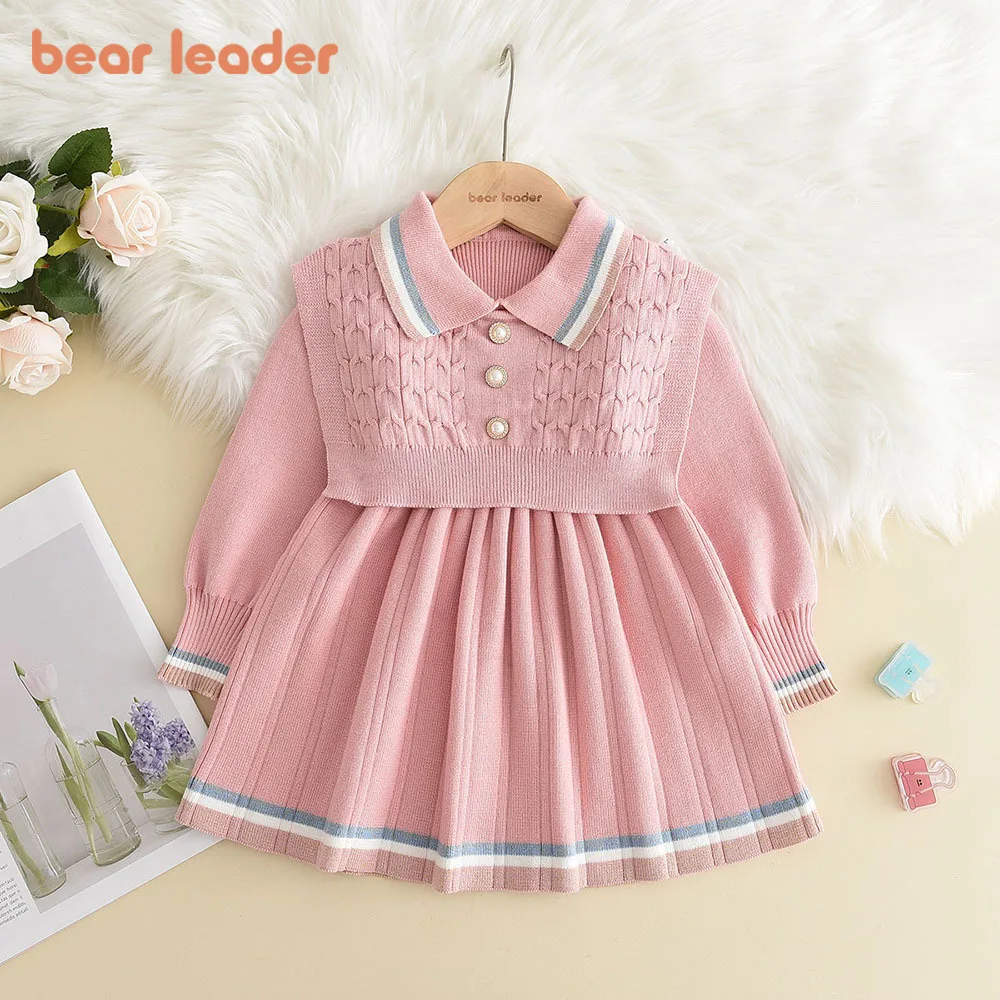 Bear-Leader-vestidos-infantiles-para-ni-as-falda-de-punto-con-solapa-a ...