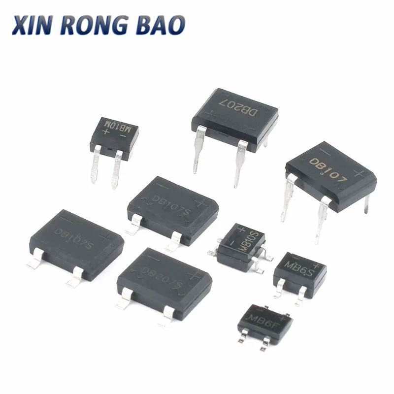 20PCS MB6F MB6S MB8F MB8S MB10F MB10S ABS8 ABS10 ABS210 DB104S DB105S ...
