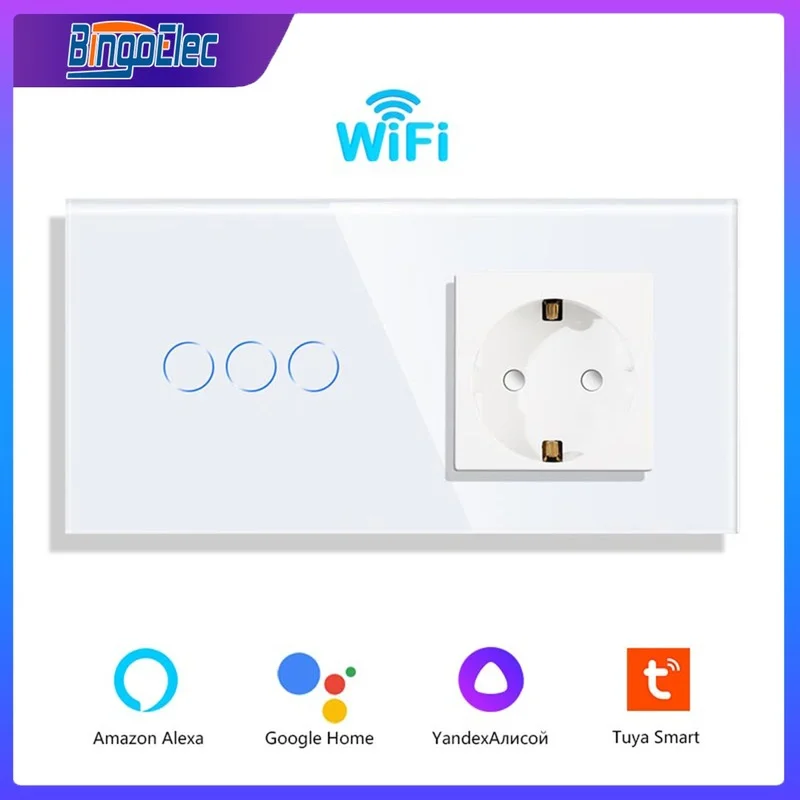 Bingoelec-Wifi-Wand-Touch-Schalter-mit-Normalen-EU-Sockel-Glas-Panel-1 ...