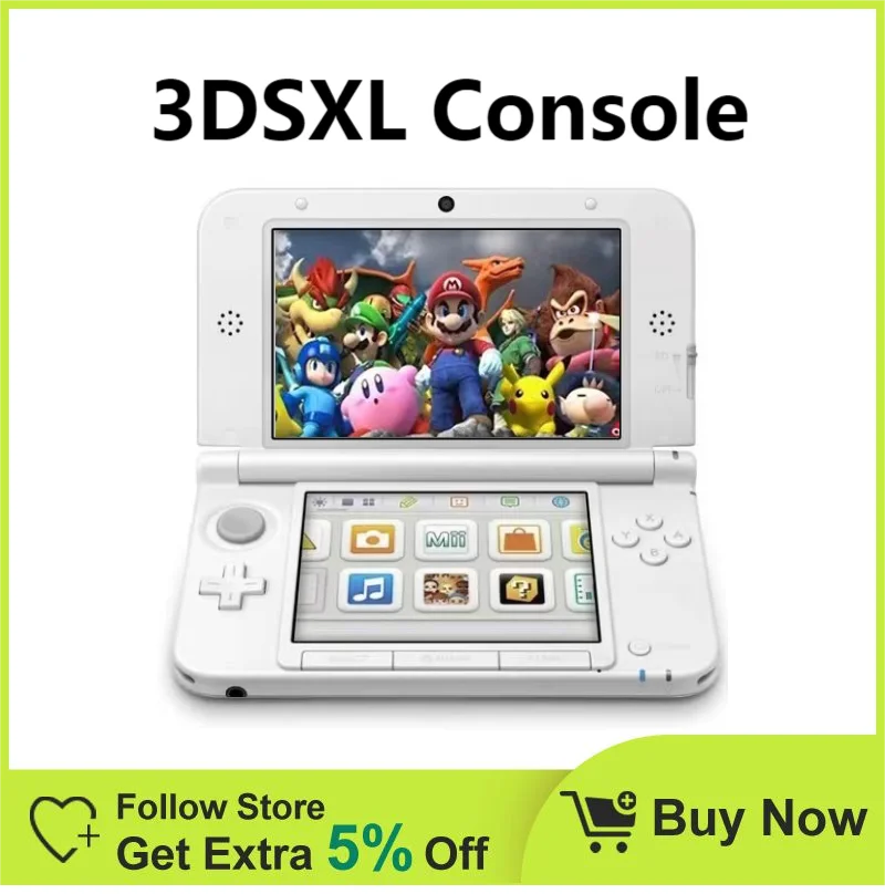 Original / Refuebished 3dsxl 3dsll Handheld Game Console Free Games Zalda Super Smash Bros ...