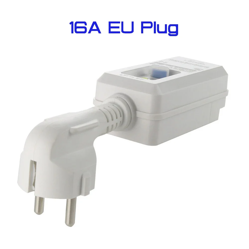 220V-240V-16A-EU-Plug-GFCI-Safety-RCD-Leakage-Protection-Socket-Adaptor ...