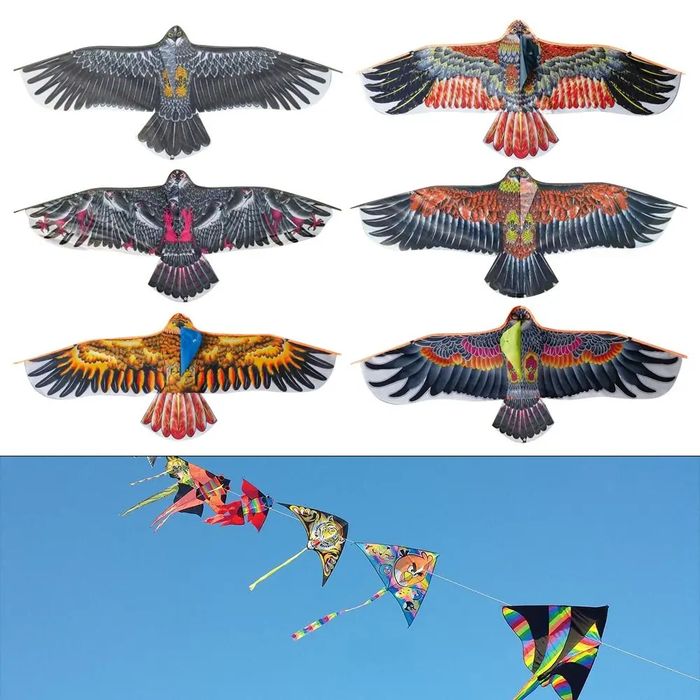 1.1m Eagle Kite Fashion Flat Gift Flying Toys Multi Style 30 Meter Kite ...