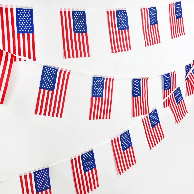 USA Flags American String Flags Banner for Patriotic Events 4th of July ...