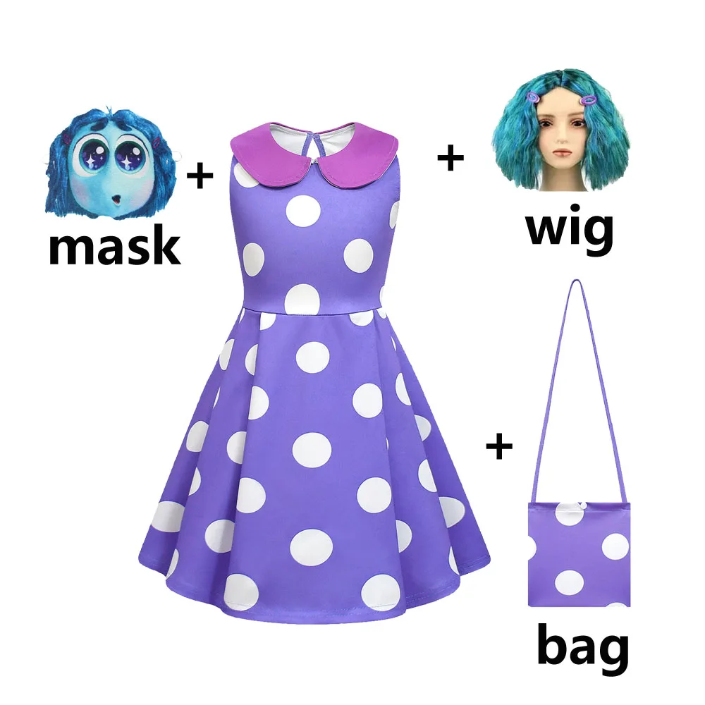 Disfraz de Cosplay de la película Inside Out2 Envy Disgust para niñas ...