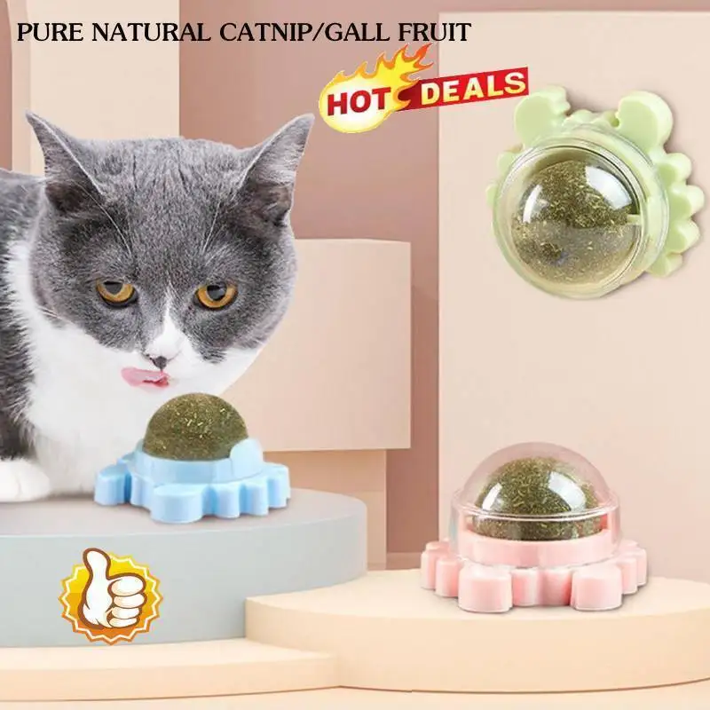 Pet-Crab-Ball-Catnip-Ball-Cat-Molar-Cleaning-Teeth-Toys-Rotatable-Cat ...