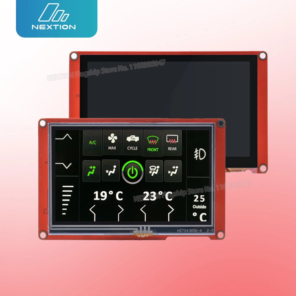 Nextion 4.3 Polegada Nx4827p043 011r/c Inteligente Série Lcd-tft Hmi Display Capacitivo/módulo ...