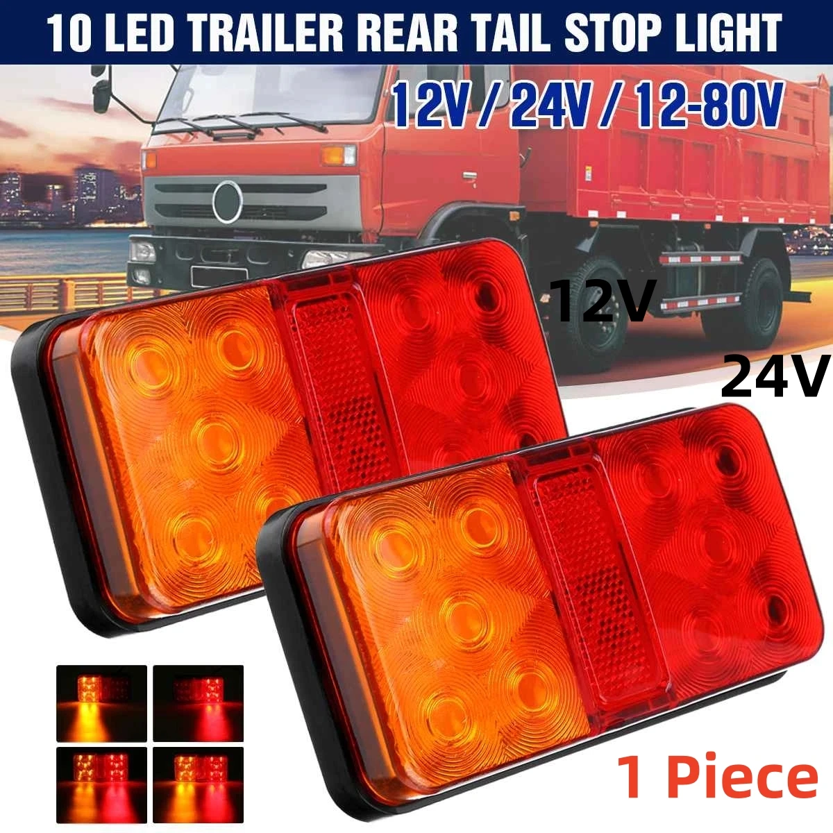 12v-24v-10-LED-Trailer-Tail-Lights-LED-Lamp-Truck-Tractor-Turn-Signal ...