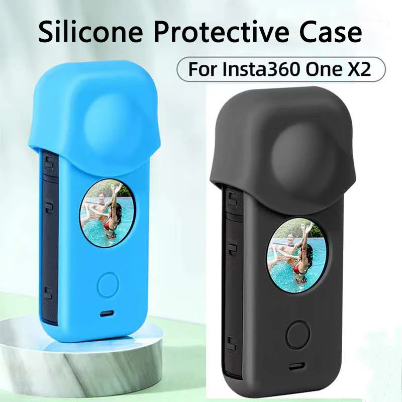 for-Insta-360-One-X2-Soft-Silicone-Case-Body-Protective-Cover-Shell ...