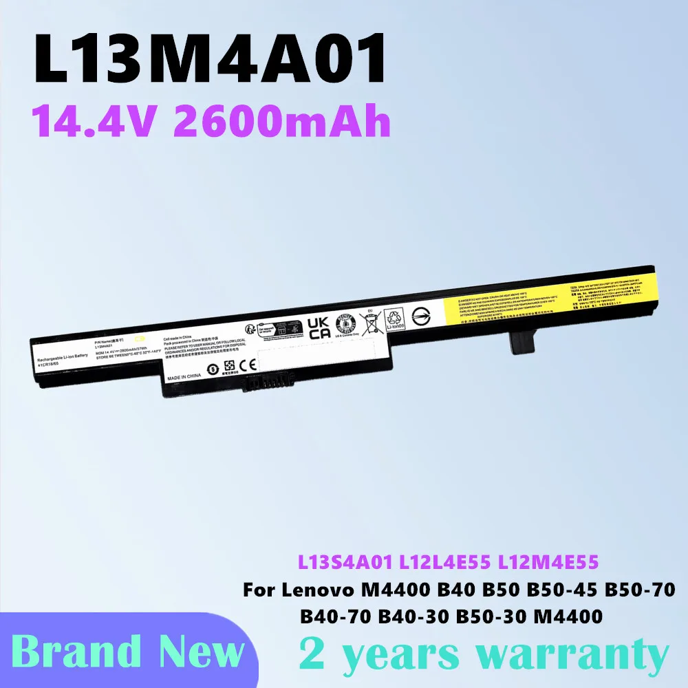 L13M4A01 Battery For Lenovo N40 N50 B40-30 B40-45 B40-70 B50-30 B50-45 ...