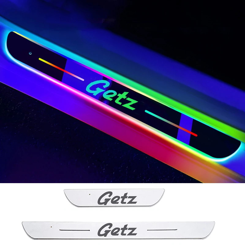 Bem vindo Pedal Luzes para Hyundai Getz Logo Car Door Sill Caminho de ...
